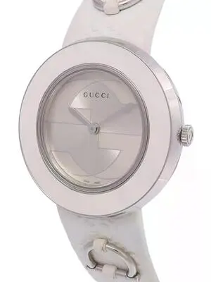 Gucci U-play 35mm Watch With Leather Strap