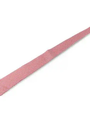 FERRAGAMO Gancini Animal-print Silk Tie