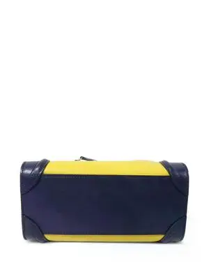 Celine Nano Luggage Leather Tote Bag - Yellow