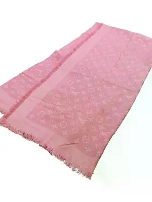 LOUIS VUITTON Monogram Frayed Scarf