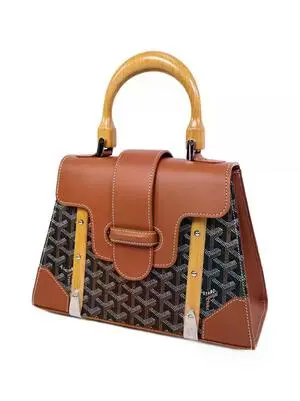Goyard Saigon Structured Handbag - Brown