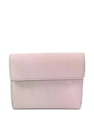 Chloé Trifold Leather Wallet - Pink