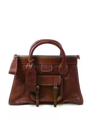 Chloé Leather Tote Bag With Buckle Detail