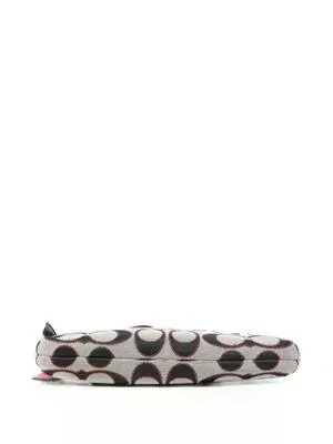 COACH VINTAGE Monogram Print Wristlet Clutch Bag