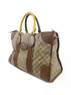 Gucci Gg Supreme Web Duffle Tote Bag