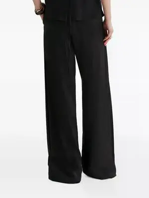 FRAMBOISE Dillan Silk Wide Leg Trousers