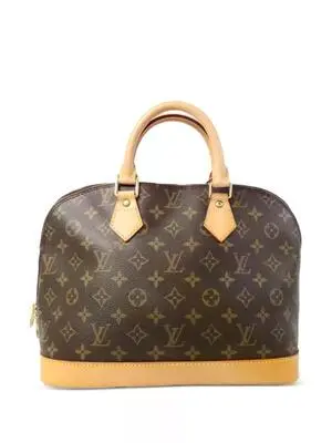 LOUIS VUITTON Alma Monogram Tote Bag - Brown