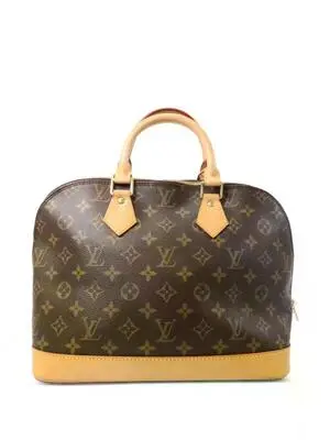 LOUIS VUITTON Alma Monogram Tote Bag - Brown