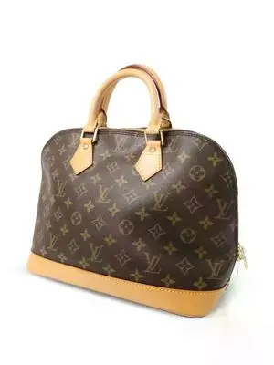 LOUIS VUITTON Alma Monogram Tote Bag - Brown