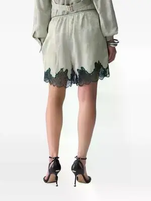 Liu Jo Jacquard Lace-trimmed Shorts
