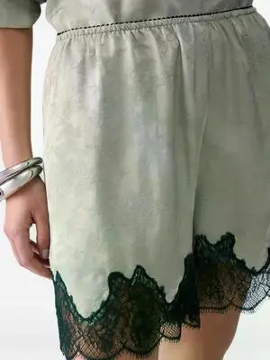 Liu Jo Jacquard Lace-trimmed Shorts