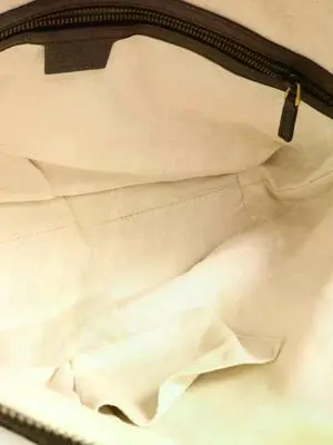 Gucci Gg Bamboo Detail Canvas Tote Bag
