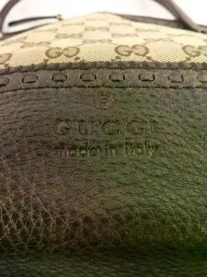 Gucci Gg Bamboo Detail Canvas Tote Bag