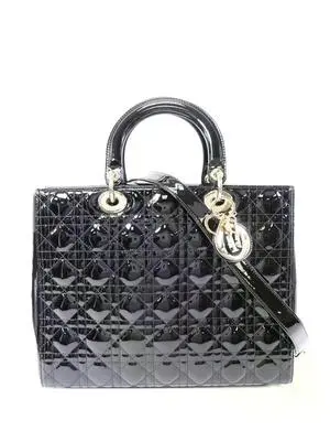 Dior Lady Tote Bag - Black