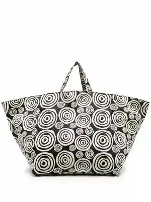 10 CORSO COMO Spiral-print Canvas Tote