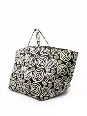 10 CORSO COMO Spiral-print Canvas Tote