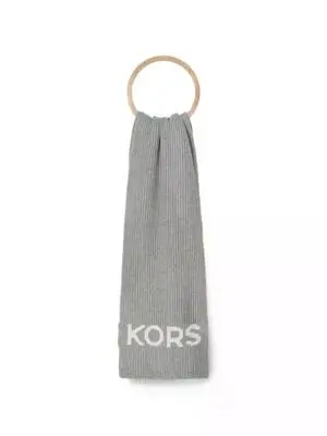 Michael Kors Ribbed Logo-intarsia Scarf
