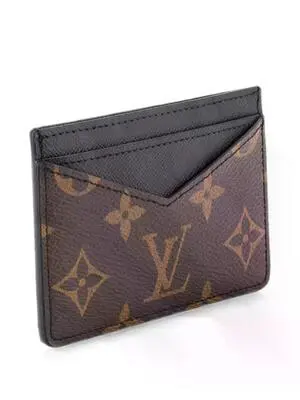 LOUIS VUITTON Neo Macassar Monogram Canvas Card Holder - Black