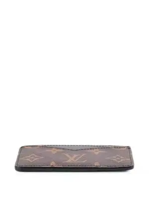 LOUIS VUITTON Neo Macassar Monogram Canvas Card Holder - Black