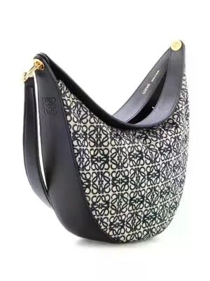 Loewe Luna Anagram Jacquard Hobo Bag - Blue