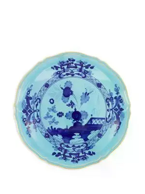 GINORI 1735 Iris Floral Cake Stand - Blue