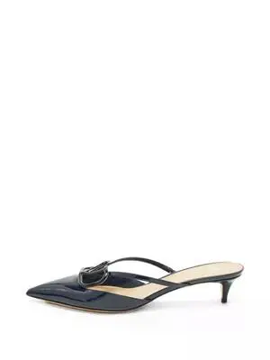 Valentino Garavani Vlogo Patent Leather Heeled Mules