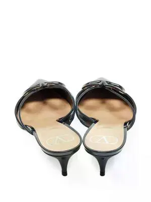 Valentino Garavani Vlogo Patent Leather Heeled Mules