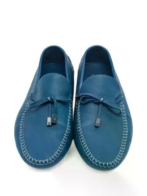 LOUIS VUITTON Monte Carlo Leather Loafers With Bow Detailing