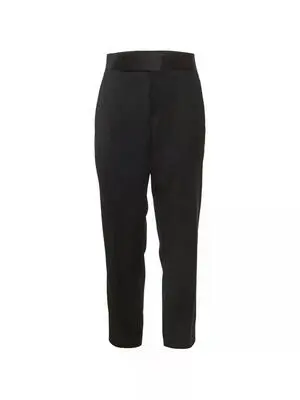 Prada Gabardine Trousers With Satin Waistband
