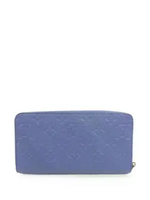 LOUIS VUITTON Monogram Empreinte Zippy Wallet - Blue