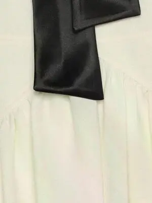 Victoria Beckham Tie-neck Crepe Maxi Dress