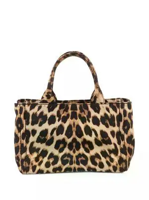 Prada Leopard Print Tote Bag