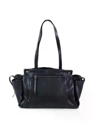 Prada Buckled Pocket Leather Shoulder Bag