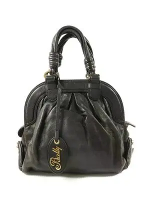 Bally Ruched Leather Handbag
