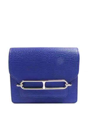 Hermès Roulis Slim Leather Wallet - Blue