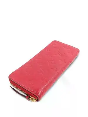 LOUIS VUITTON Clemence Monogram Empreinte Wallet - Red