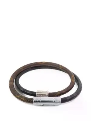 LOUIS VUITTON Monogram Double Wrap Bracelet - Brown