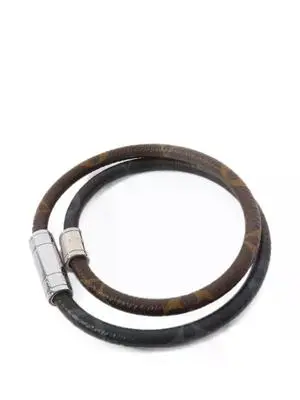 LOUIS VUITTON Monogram Double Wrap Bracelet