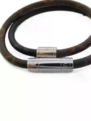 LOUIS VUITTON Monogram Double Wrap Bracelet