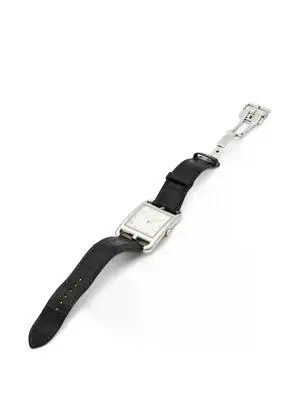 Hermès Cape Cod 33mm Stainless Steel Watch With Black Leather Strap