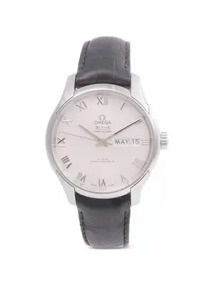 Omega De Ville 41mm Automatic Watch With Leather Strap - White