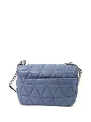 Michael Kors Quilted Leather Shoulder Bag - Blue