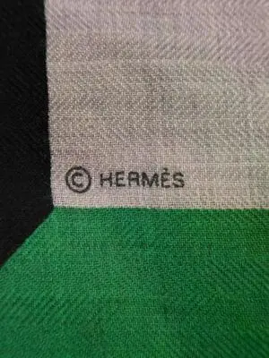 Hermès Herringbone-pattern Scarf