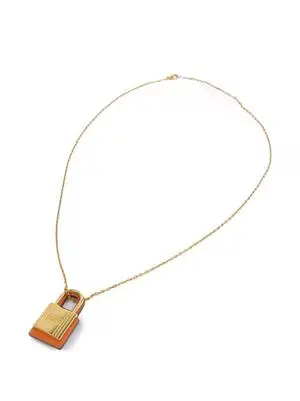 Hermès Tone Padlock Pendant Necklace - Gold