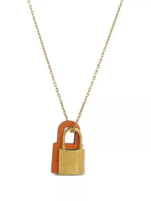 Hermès Tone Padlock Pendant Necklace