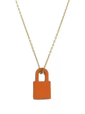 Hermès Tone Padlock Pendant Necklace