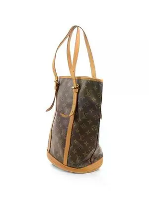 LOUIS VUITTON Monogram Canvas Bucket Tote Bag - Brown