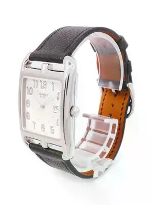Hermès Cape Cod 40mm Watch With Black Leather Strap