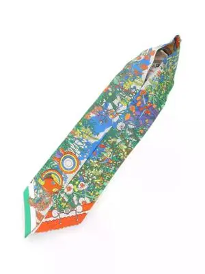 Hermès Pony Pit Stop Scarf - Green