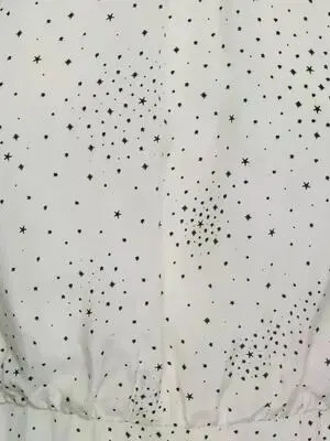 Maje Star Print Asymmetric Ruffled Dress